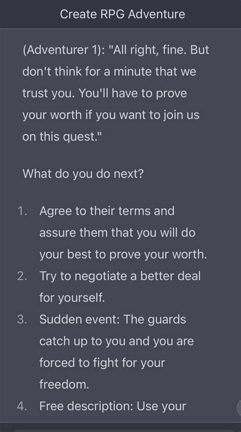 Template For A Rpg Bot With Advanced Parameters Rchatgpt