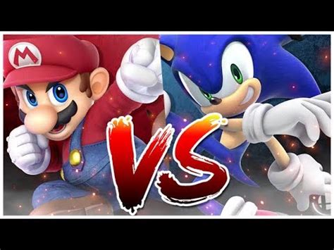 Super Smash Bros Ultimate Mario Vs Sonic Youtube
