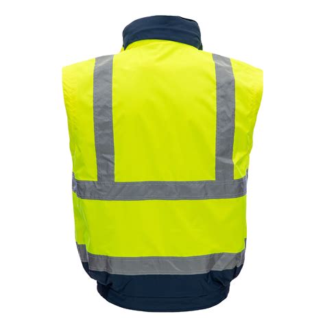 Nitras Safety 7141 Motion Tex Viz Plus Neon Yellow Navy Blue