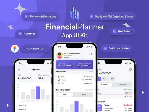 Financialplanner Financial Planner App Ui Kit Ui Kits — Ui Custom