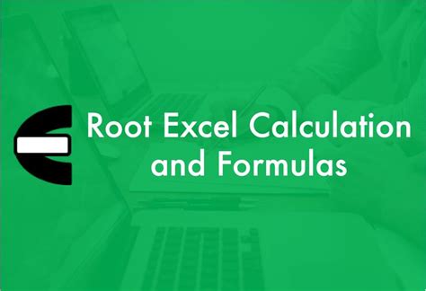 Root Excel Calculation And Formulas Excel Tutorials Excel Opposite Symbol