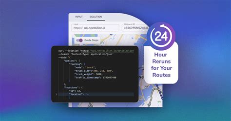 free 24 hours reruns with route optimization api