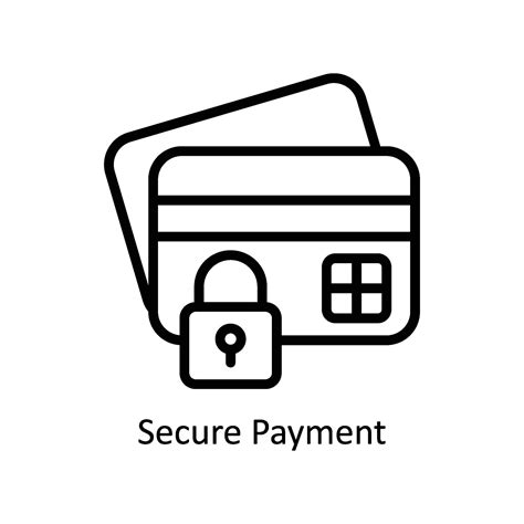 Secure Payment Vector Outline Icon Style Illustration Eps 10 File 37043614 Vector Art At Vecteezy
