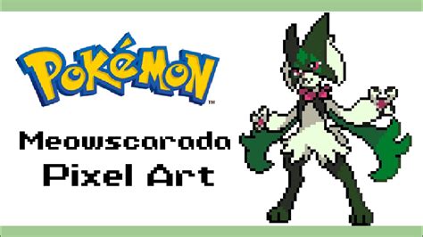 Meowscarada Sprigatitos Evolution Pixel Art Sprite Speed Paint