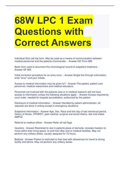 68w Lpc 1 Exam Questions With Correct Answers 68w Lpc 1 Stuvia Us
