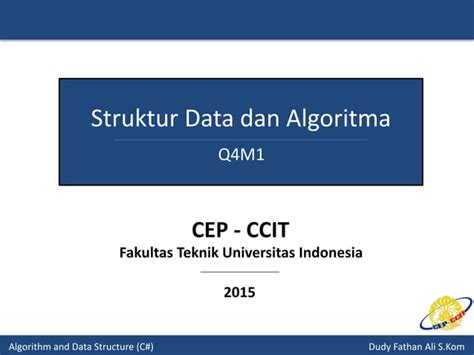 Algorithm And Data Structure Pengantar Ppt