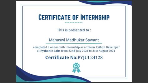 Pythondeveloper Internship Careergrowth Newskills Python Professionaldevelopment Manaswi