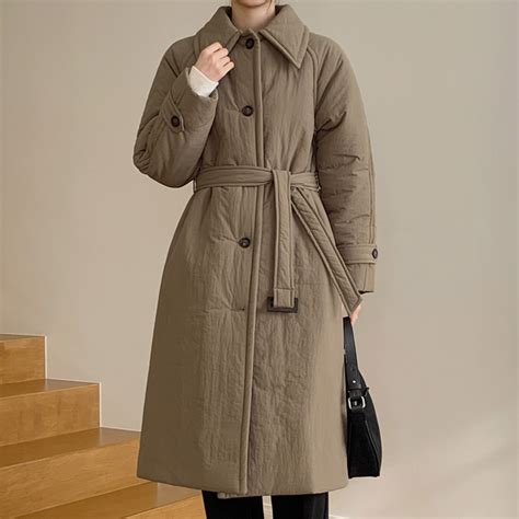 어나더트위 하객룩 롱패딩 Tct0079 카미에 롱 패딩 코트