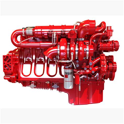 Cummins X12 Truck Engine 3d Model Download Engine On