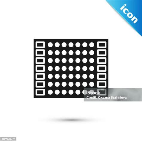 흰색 배경에 격리 된 검은 색 인쇄 회로 기판 Pcb 아이콘 벡터 일러스트레이션 Cpu에 대한 스톡 벡터 아트 및 기타 이미지 Cpu 개념 과학 Istock