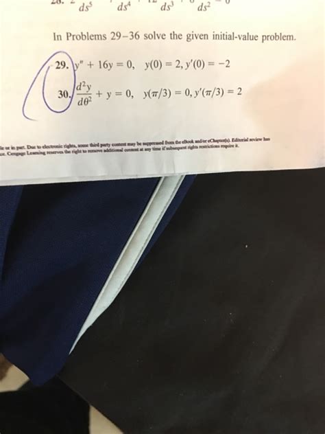 Solved In Problems Solve The Given Initial Value Chegg