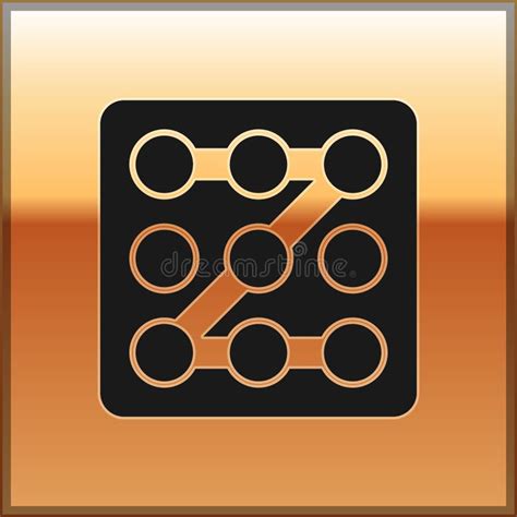 Black Graphic Password Protection And Safety Access Icon Isolated On