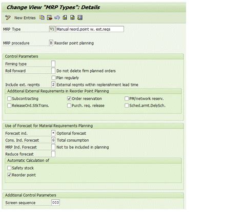 Solved Reorder Point And Mrp Type In Material Master Sap Community