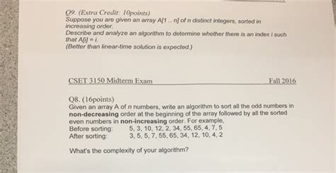 Solved Suppose You Are Given An Array A 1 N Of N