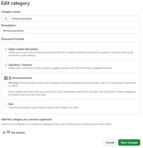 Fyi Announcement Discussions Switched To Announcement Format · Issue
