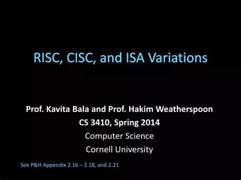 Ppt Risc Cisc And Isa Variations Powerpoint Presentation Free