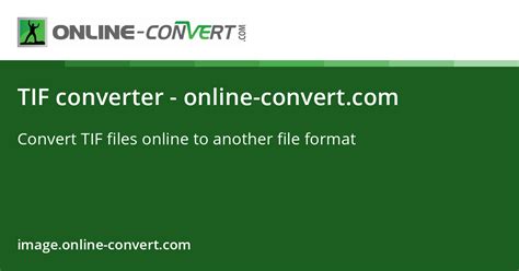 Tif Converter Online