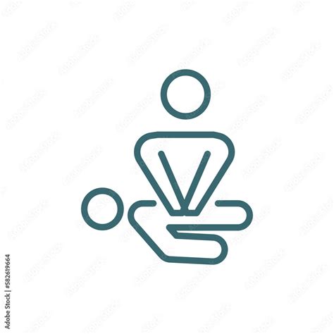 Cpr Icon Thin Line Cpr Icon From Humans And Behavior Collection