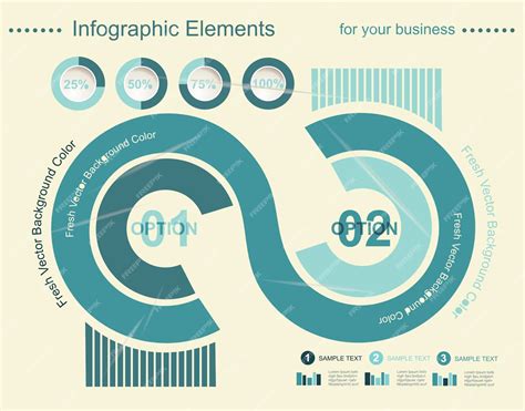 Premium Vector Info Graphic With Colored Design Round Pointer Template