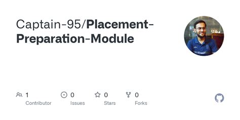 GitHub Captain 95 Placement Preparation Module