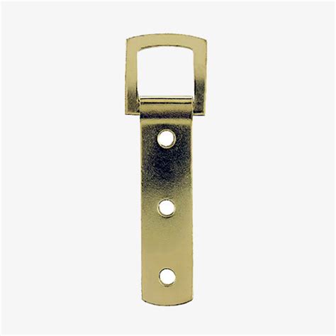Strap Hanger 84mm Triple Hole Brass Max 17kg Qty 10 Picture