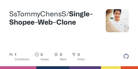 GitHub SsTommyChensS Single Shopee Web Clone