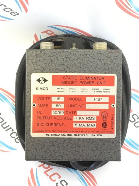 Simco Static Eliminator F167 Midget Power Unit