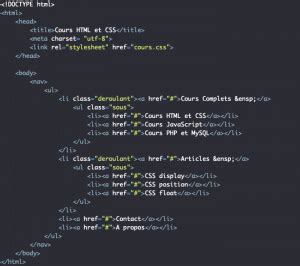 Création dun menu déroulant en HTML et CSS Pierre Giraud