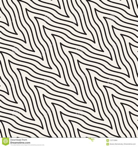 Vector Seamless Lattice Pattern Modern Stylish Texture With Monochrome