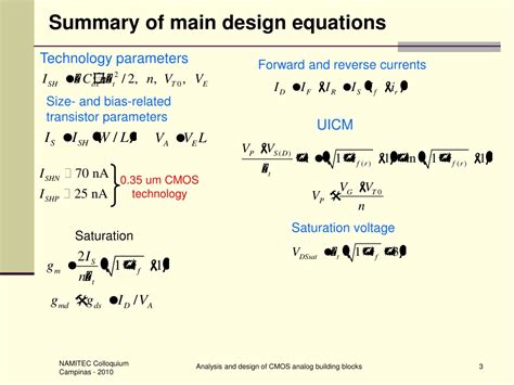 Ppt Analysis And Design Of Cmos Analog Building Blocks Powerpoint