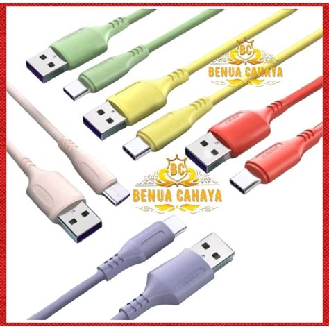 Jual Kabel Data Fast Charging Kabel Data Macaron Type C Bc Shopee Indonesia