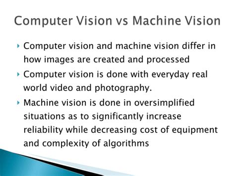 Computer Vision Basics Ppt Cameras And Camcorders Consumer Electronics