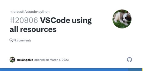 VSCode Using All Resources Issue 20806 Microsoft Vscode Python