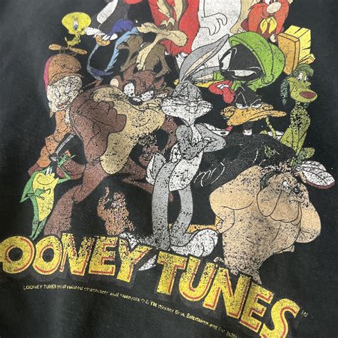 Looney Tunes Character Stack Crewneck Sweatshirt Blac Gem