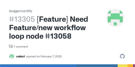 Feature Need Featurenew Workflow Loop Node 13058 · Issue 13305