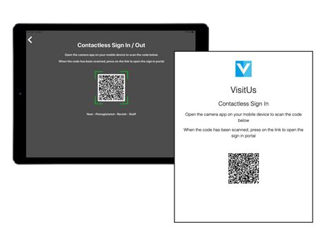 The Best QR Code Check In System VisitUs Reception