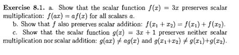 Solved Exercise A Show That The Scalar Function Chegg Com