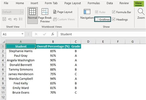 Gridlines In Excel What Is It How To Add Remove Hide And Print