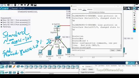 Standard Named Acl Configuration I Packet Tracer I Ip Access List Cisco I Deny Host 19216811