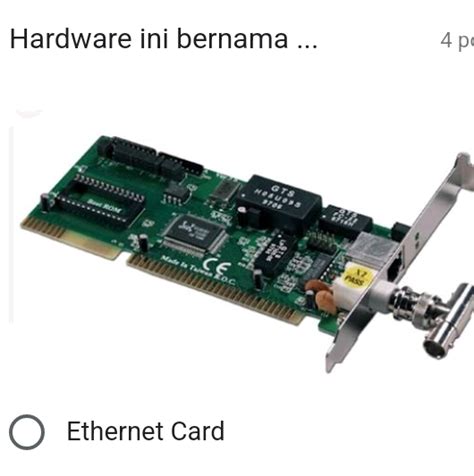 Hardware Ini Bernama 4 P Ethernet Card StudyX