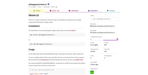 Reactjs Component Github Package Npm Storybook Styledcomponents Thiago Porto