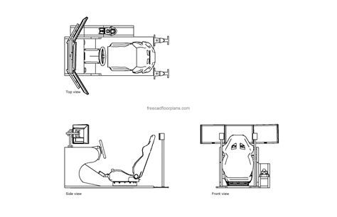 Racing Simulator Free Cad Drawings Racing Simulator Free Cad Drawings