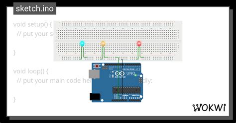 Multiple Leds Wokwi Esp32 Stm32 Arduino Simulator