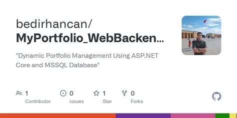 Github Bedirhancanmyportfoliowebbackendproject Dynamic Portfolio Management Using Aspnet