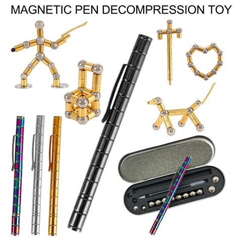 Toys And Hobbies Fidget Spinner Fidget Toys Bolt Action Magnetic Gel Pen