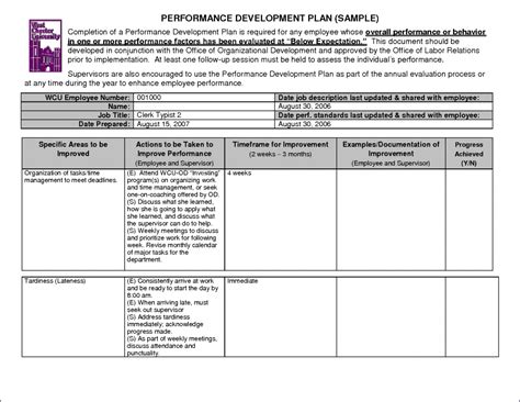 Employee Attendance Improvement Plan Template Printable Word Searches