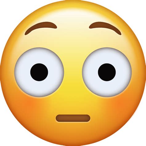 Flushed Emoji [download Iphone Emojis] Emoji Island