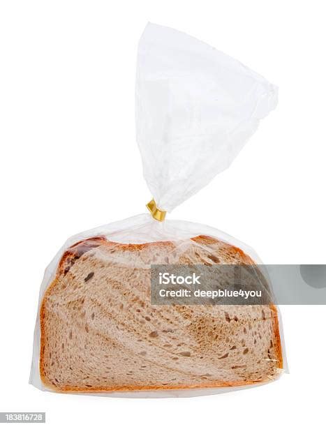 얇게 썬 신선한 식빵 투명 플라스틱 Folie 흰색 바탕에 그림자와 빵에 대한 스톡 사진 및 기타 이미지 빵 포장 식빵 한 덩어리 Istock