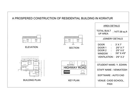Cadd School Students Project Pdf