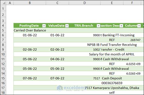 How To Convert Bank Statement Text To Excel 3 Easy Methods Exporting Bank Statements To Excel